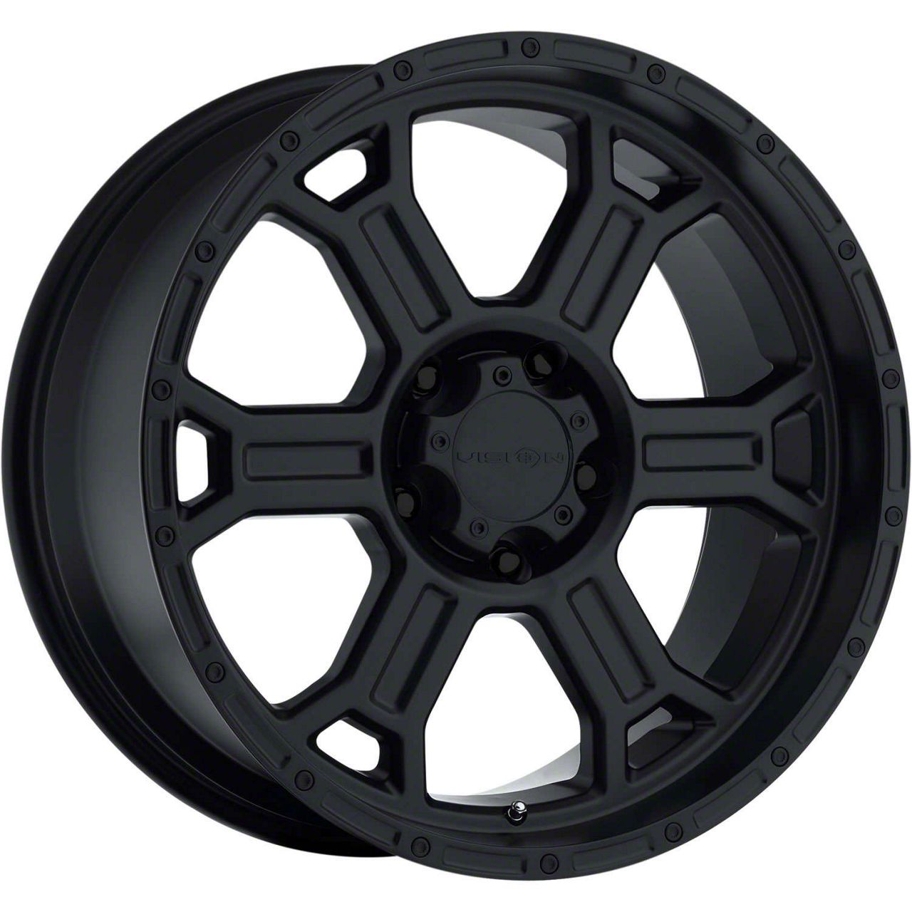 Vision Off-Road Tacoma 372 Raptor Matte Black 6-Lug Wheel; 16x8; 0mm ...