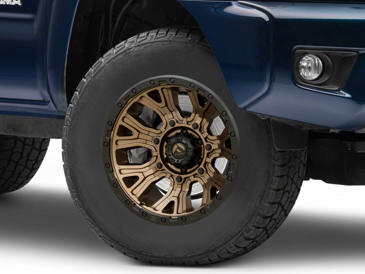 Fuel Wheels Tacoma Traction Matte Bronze with Black Ring 6-Lug Wheel ...