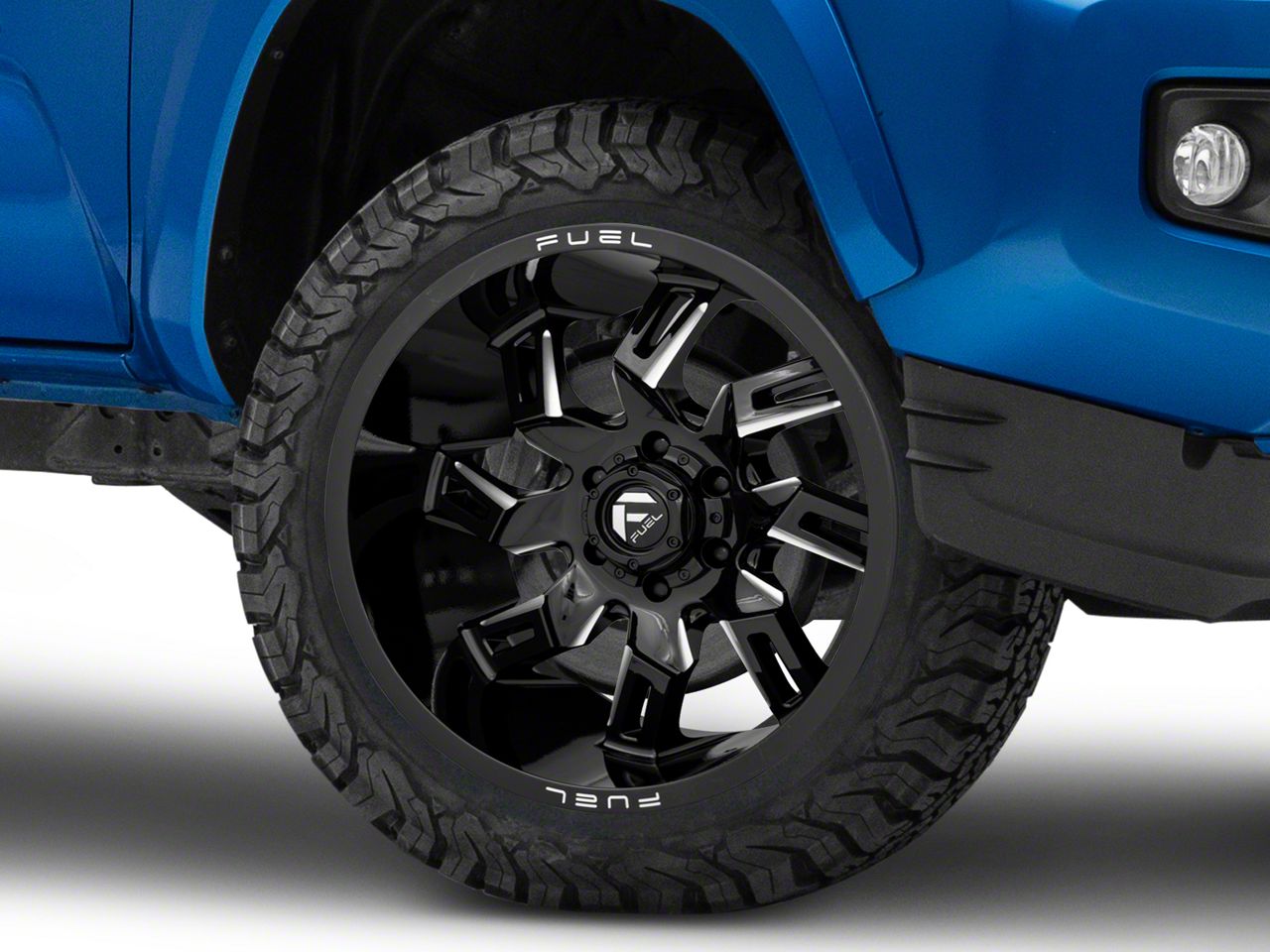 Fuel Wheels Tacoma Lockdown Gloss Black Milled 6-Lug Wheel; 20x9; 1mm ...