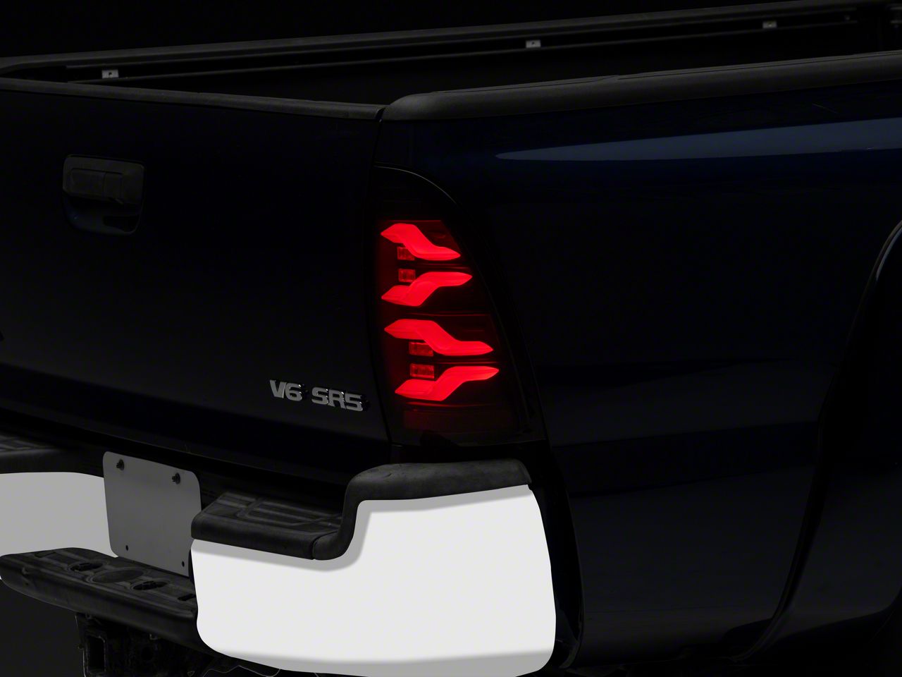 AlphaRex Tacoma LUXX-Series LED Tail Lights; Black Housing; Smoked Lens ...