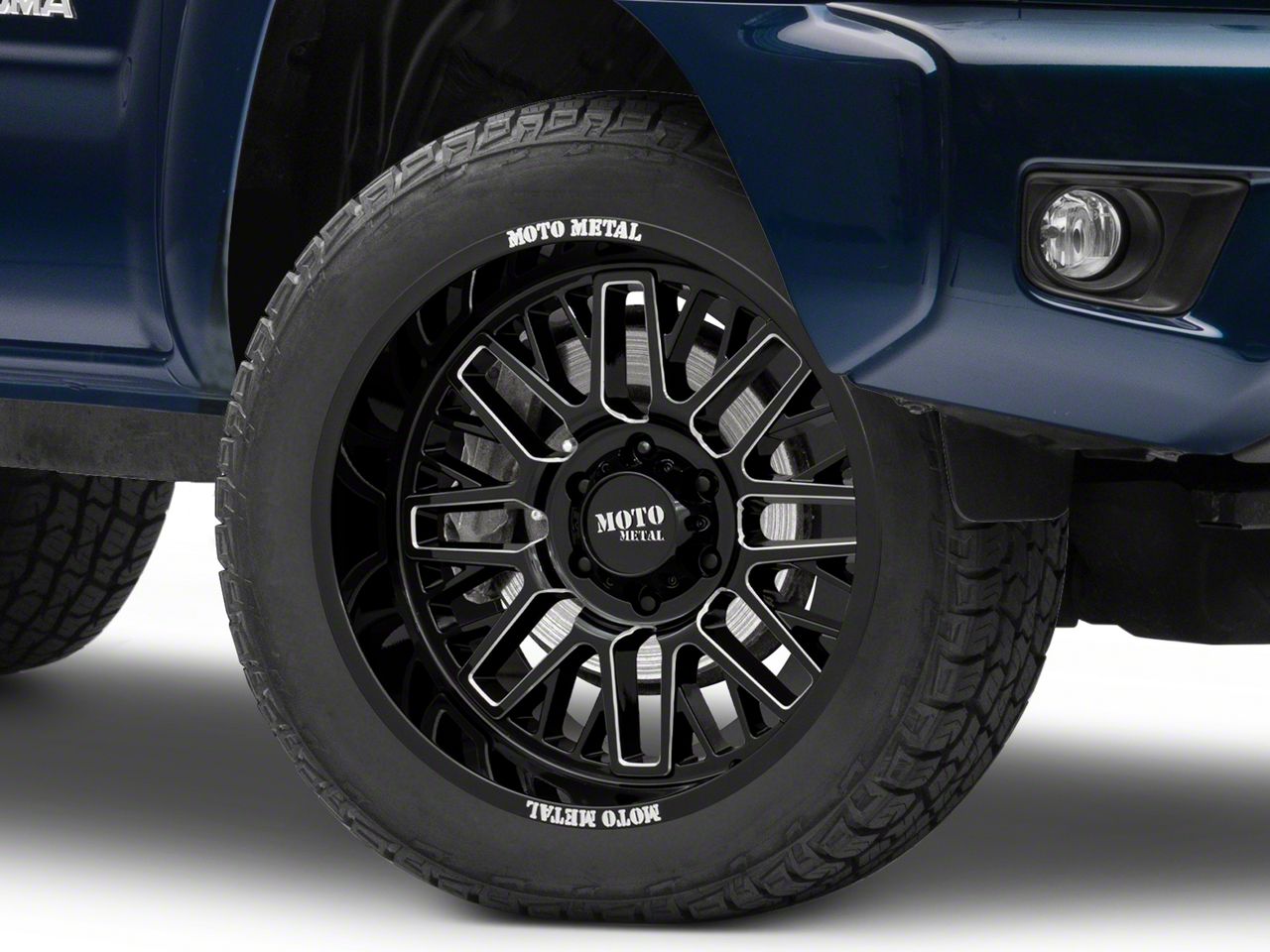 Moto Metal Tacoma MO802 Gloss Black Milled 6-Lug Wheel; 22x10; -18mm ...
