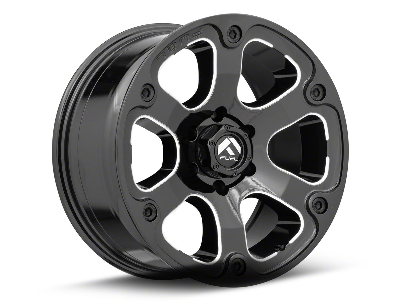 Mayhem Wheels Tacoma Beast Gloss Black Milled 6-Lug Wheel; 18x9; 18mm ...