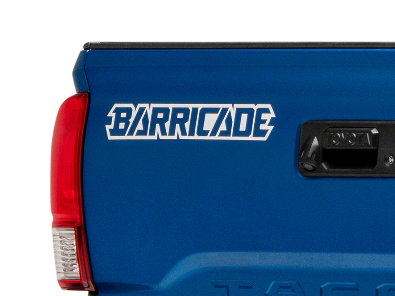 SEC10 Tacoma Barricade Outline Decal; White J172648 (Universal; Some ...