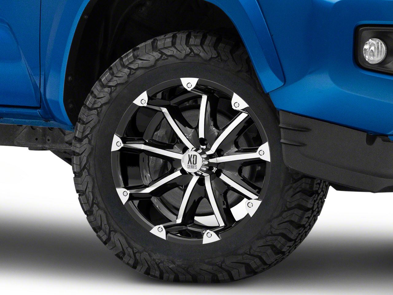 XD Tacoma Badlands Gloss Black Machined 6-Lug Wheel; 18x9; 18mm Offset ...