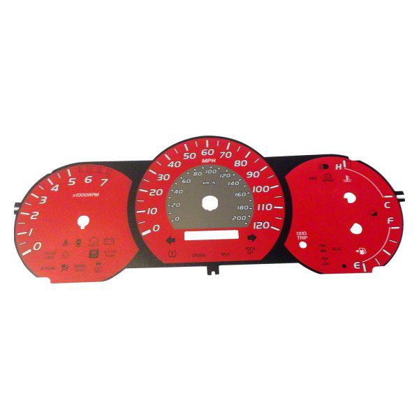 US Speedo Tacoma Daytona Edition Gauge Face; MPH; Red TAC085 (09-11 ...