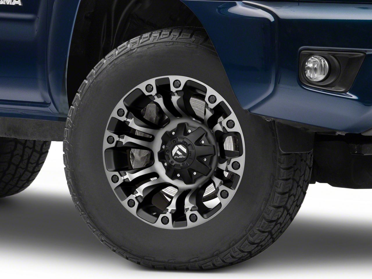 Fuel Wheels Tacoma Vapor Matte Black with Gray Tint 6-Lug Wheel; 17x9 ...