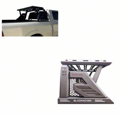 Tacoma Armour II Roll Bar with Basket; Black (05-23 Tacoma) - Free Shipping