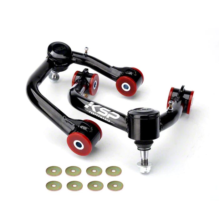 Tacoma Front Upper Control Arms for 2 to 4-Inch Lift; Black (05-23 6 ...