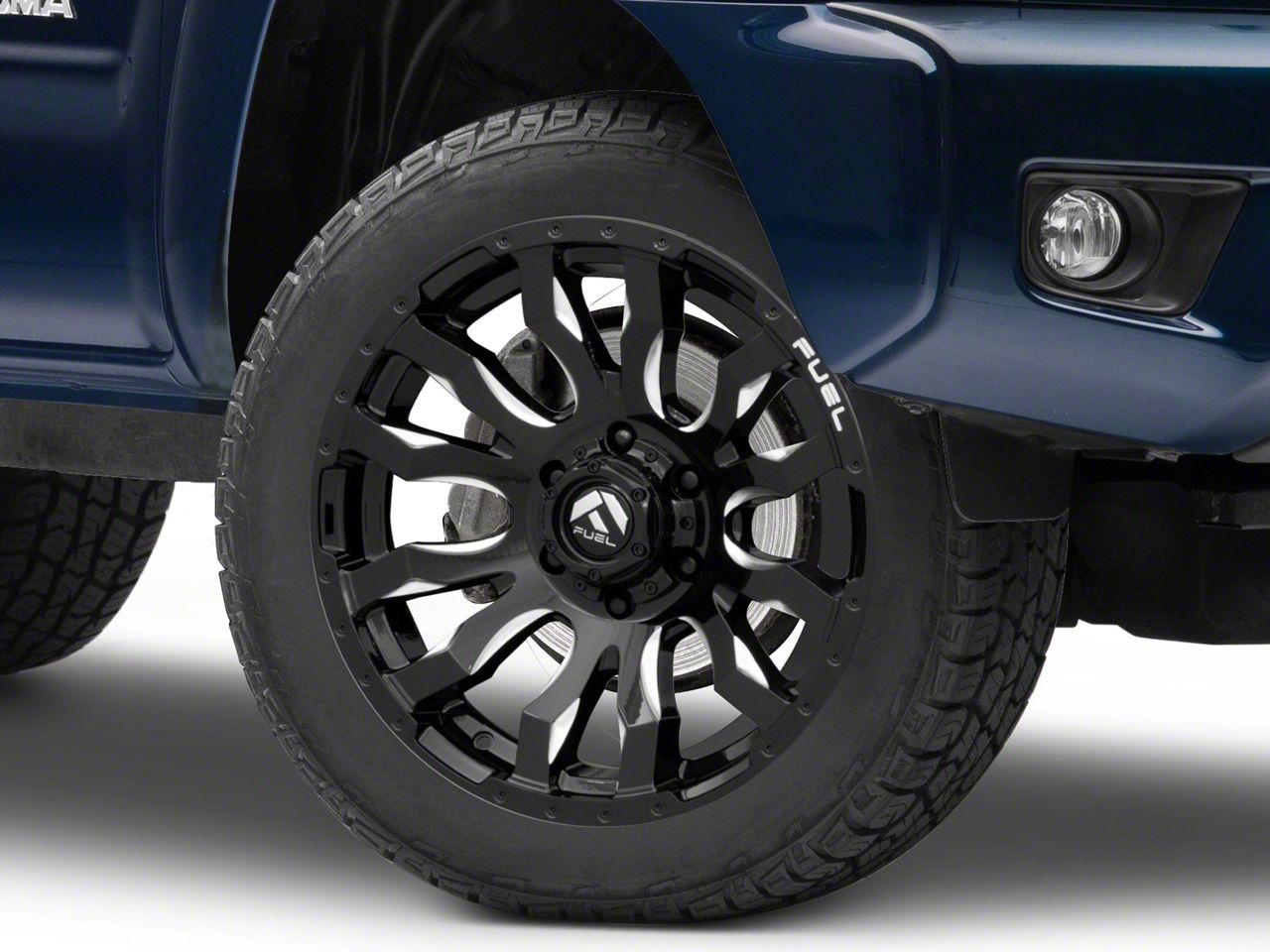 Fuel Wheels Tacoma Blitz Gloss Black Milled 6-Lug Wheel; 20x12; -44mm ...