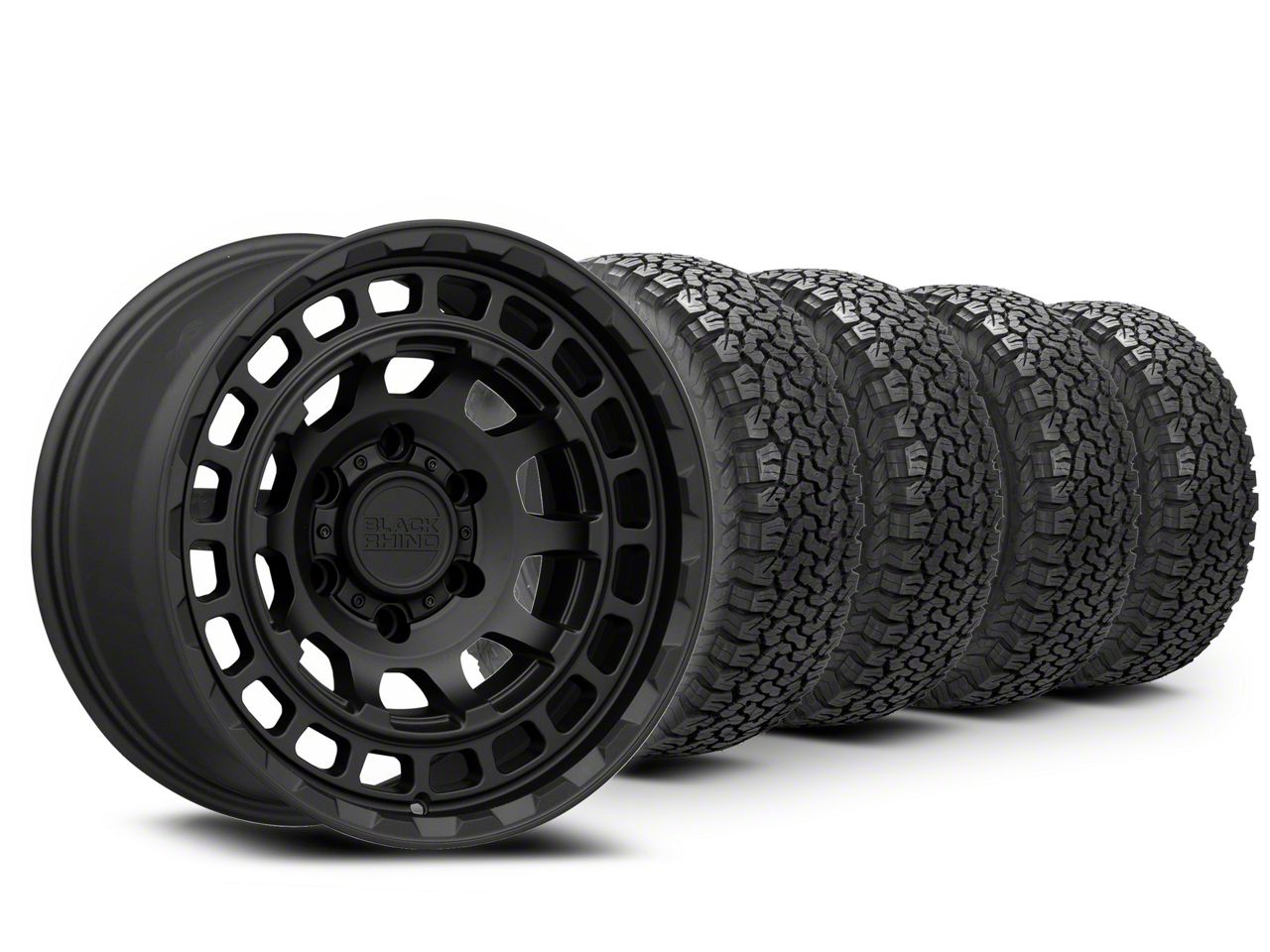 Tacoma 17x8.5 Black Rhino Chamber Wheel & 32in BF Goodrich All-Terrain ...