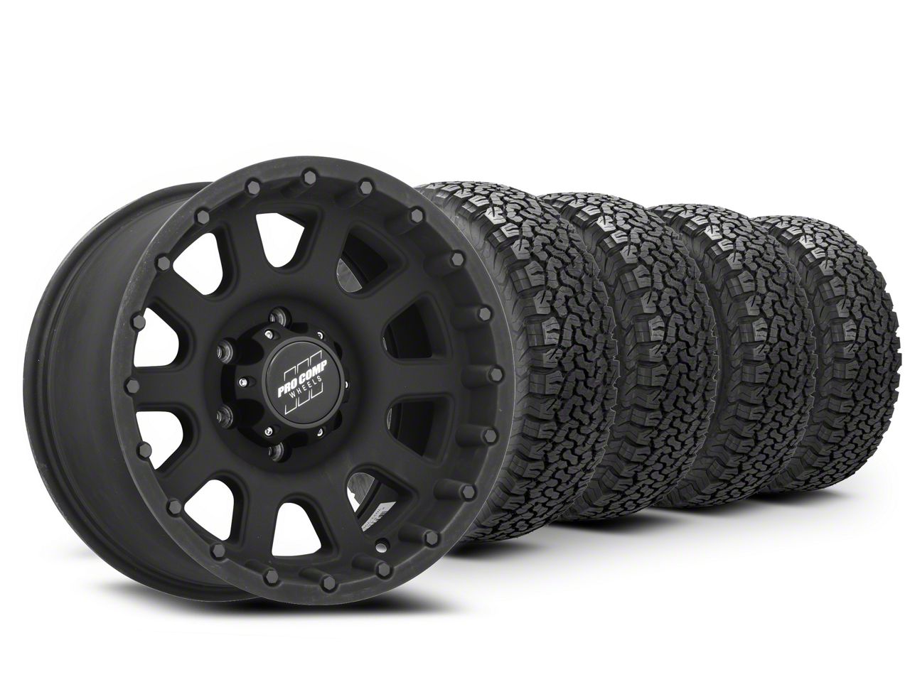 Tacoma 17x9 Pro Comp 32 Series Wheel & 32in BF Goodrich All-Terrain T/A ...