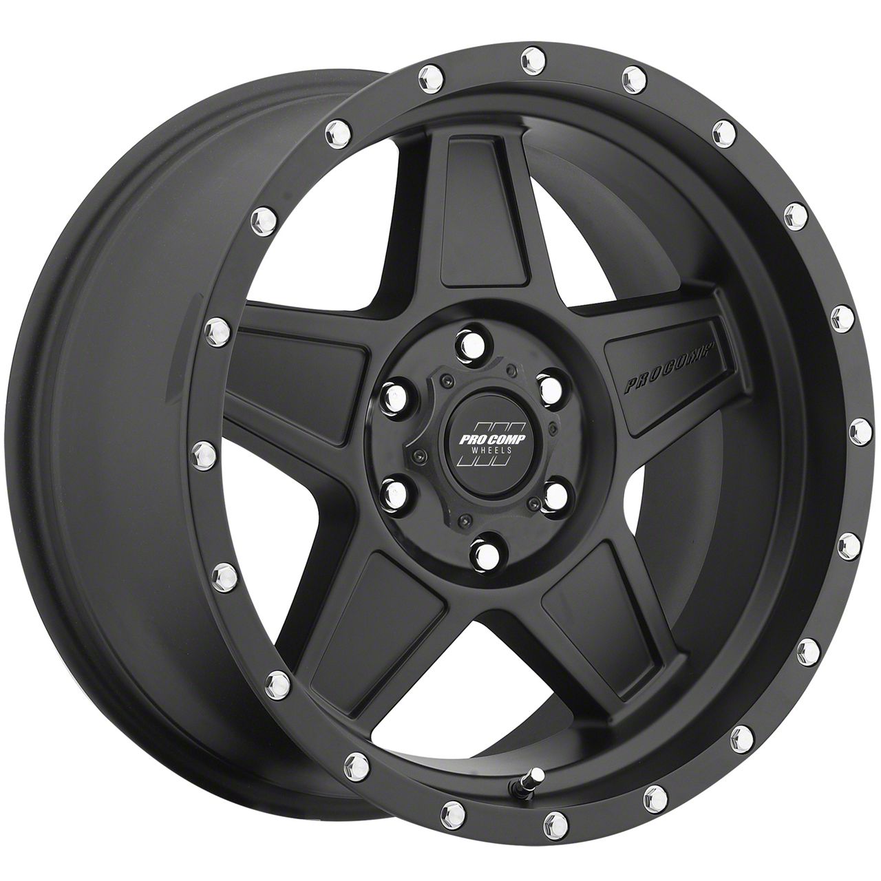 Pro Comp Wheels Tacoma Predator Satin Black 6-Lug Wheel - 17x8.5; 0mm ...