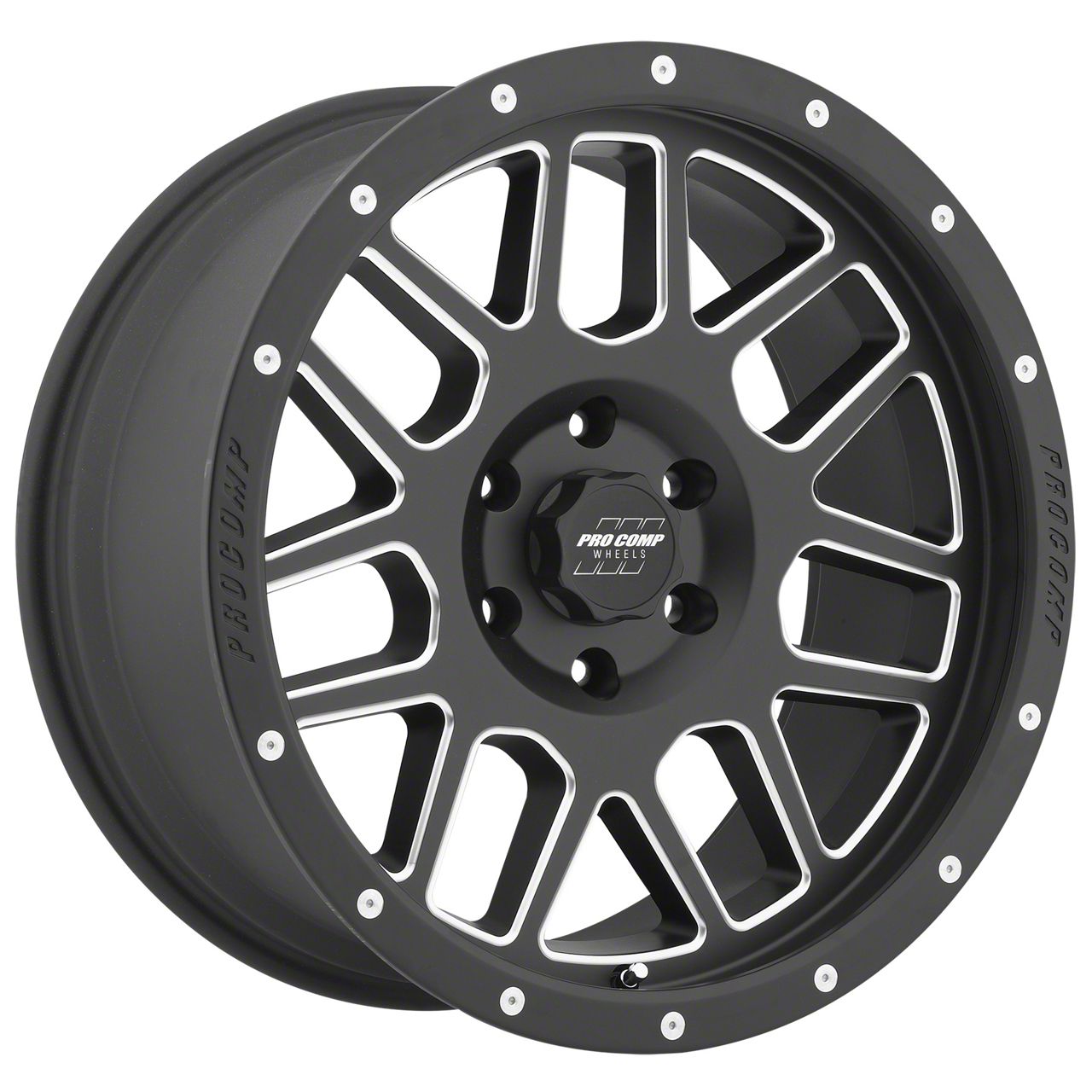 Pro Comp Wheels Toyota 4-Runner Vertigo Satin Black Milled 6-Lug Wheel; 20x9; -12mm Offset 5140 ...