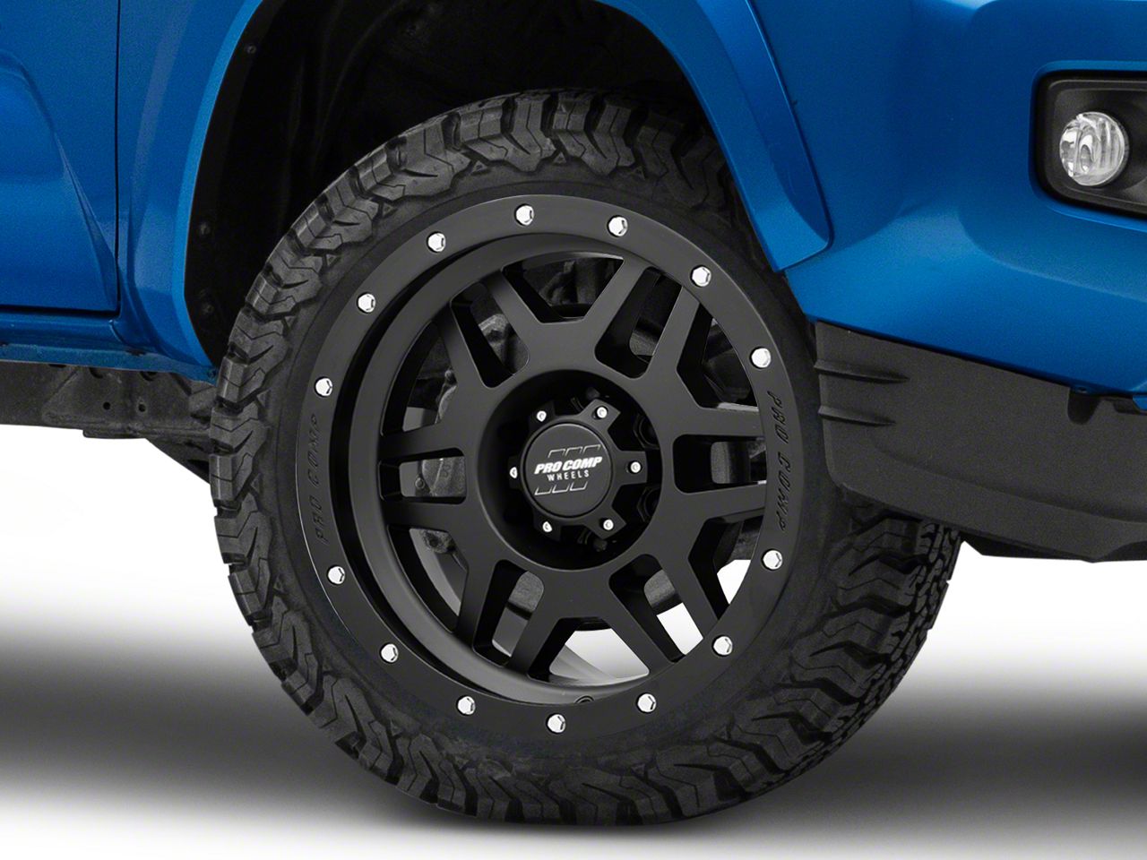 Pro Comp Wheels Tacoma Phaser Satin Black 6-Lug Wheel; 20x9; -12mm ...