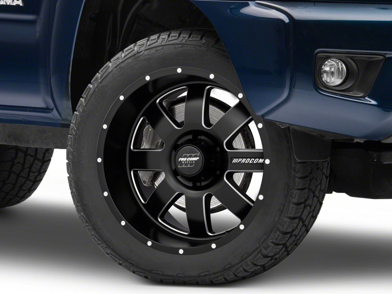 Pro Comp Wheels Tacoma Trilogy Satin Black 6-Lug Wheel - 20x10; -18mm ...