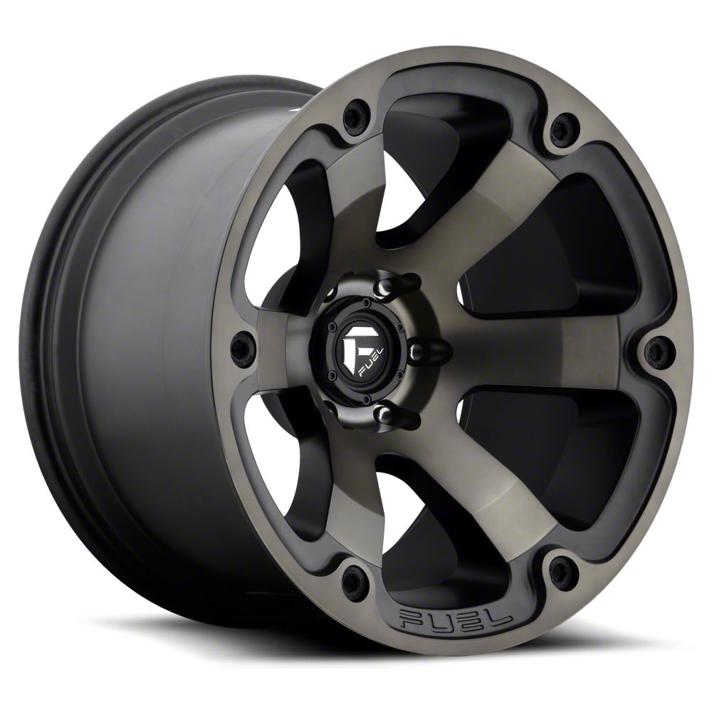 Fuel Wheels Toyota 4-Runner Beast Matte Black Machined with Dark Tint 6 ...