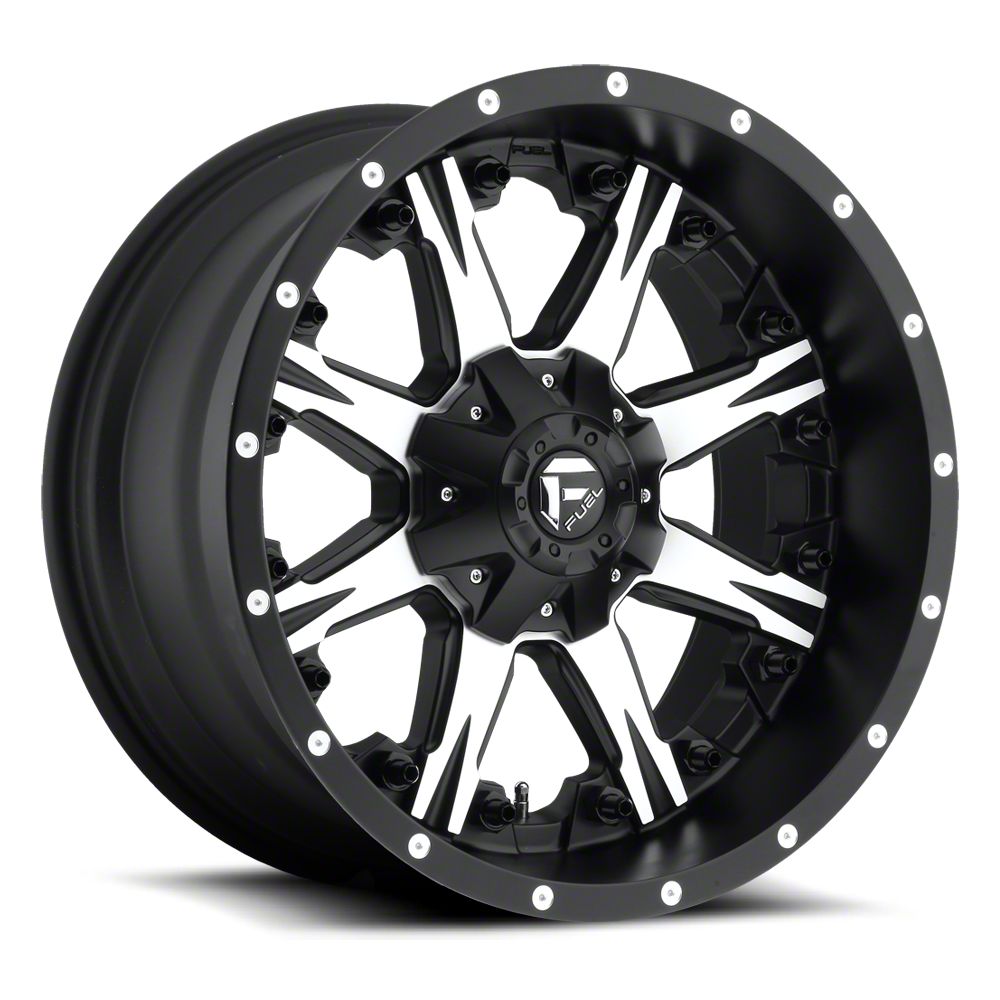 Fuel Wheels Toyota 4-Runner NUTZ Matte Black Machined 6-Lug Wheel ...