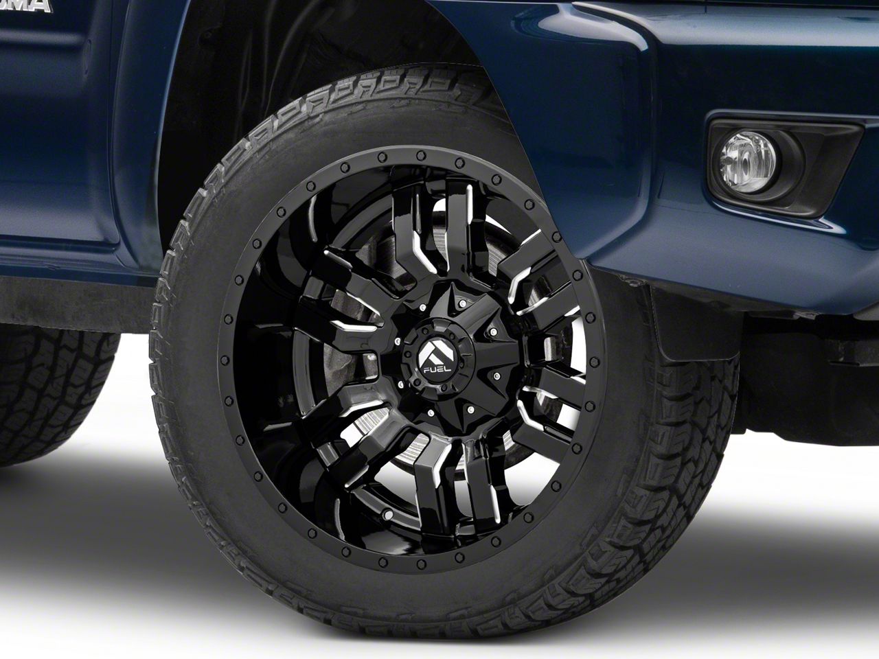 Fuel Wheels Toyota 4-Runner Sledge Gloss Black Milled 6-Lug Wheel ...