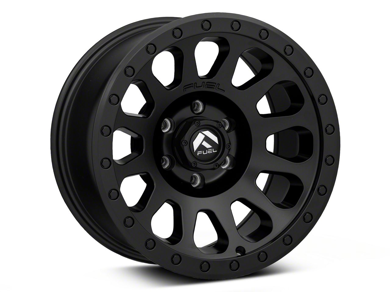 Fuel Wheels Tundra Vector Matte Black 6-Lug Wheel; 17x9; -12mm Offset ...