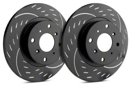 SP Performance Challenger Diamond Slotted Rotors with Black Zinc ...