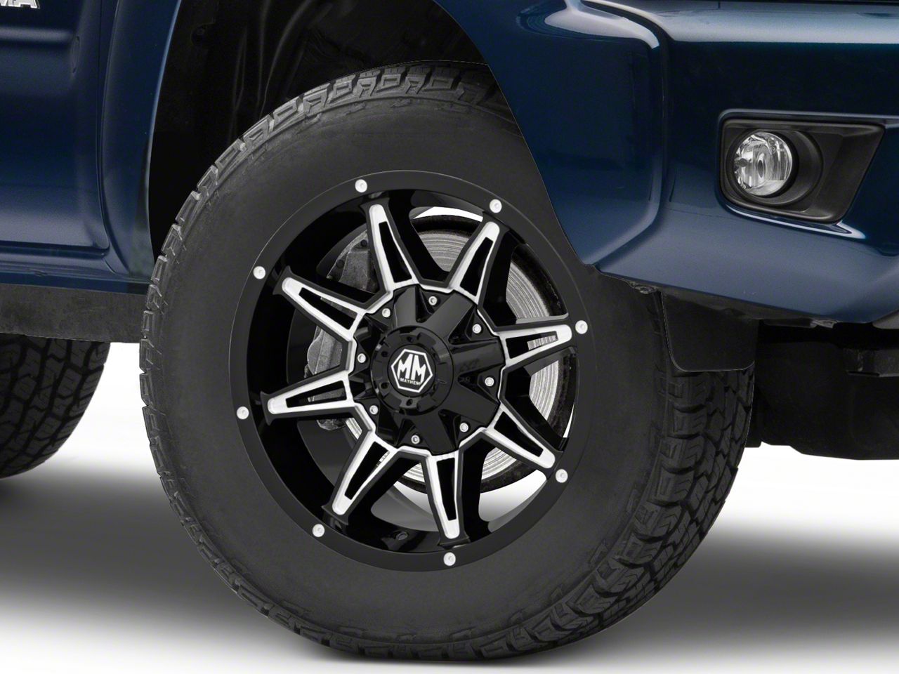 Mayhem Wheels Toyota 4-Runner Rampage Black Milled 6-Lug Wheel; 18x9 ...