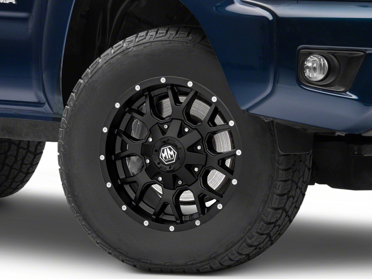 Mayhem Wheels Toyota 4-Runner Warrior Matte Black 6-Lug Wheel; 17x9 ...