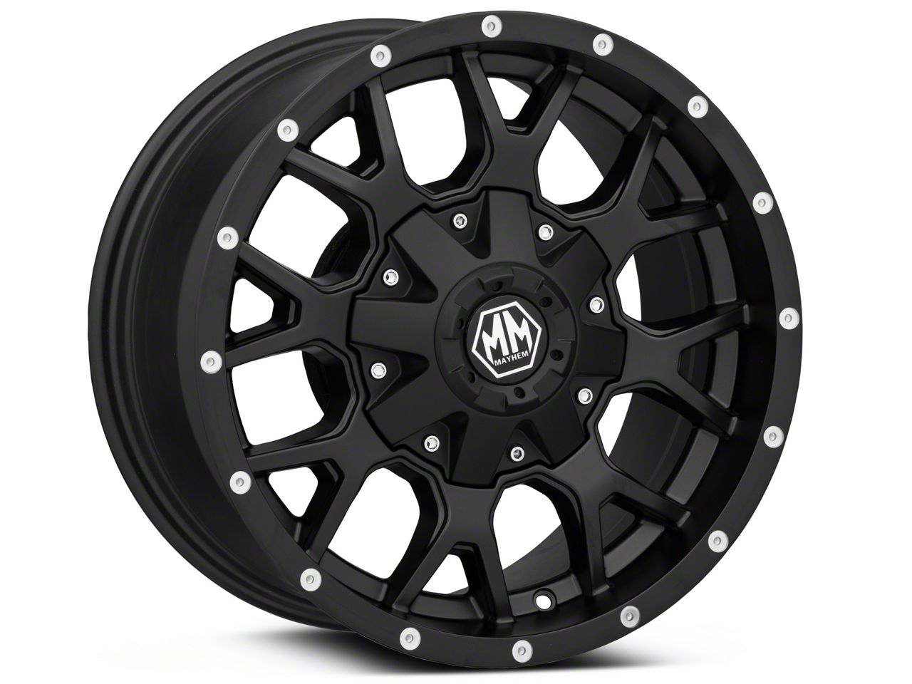 Mayhem Wheels Tundra Warrior Matte Black 6-Lug Wheel; 17x9; -12mm ...