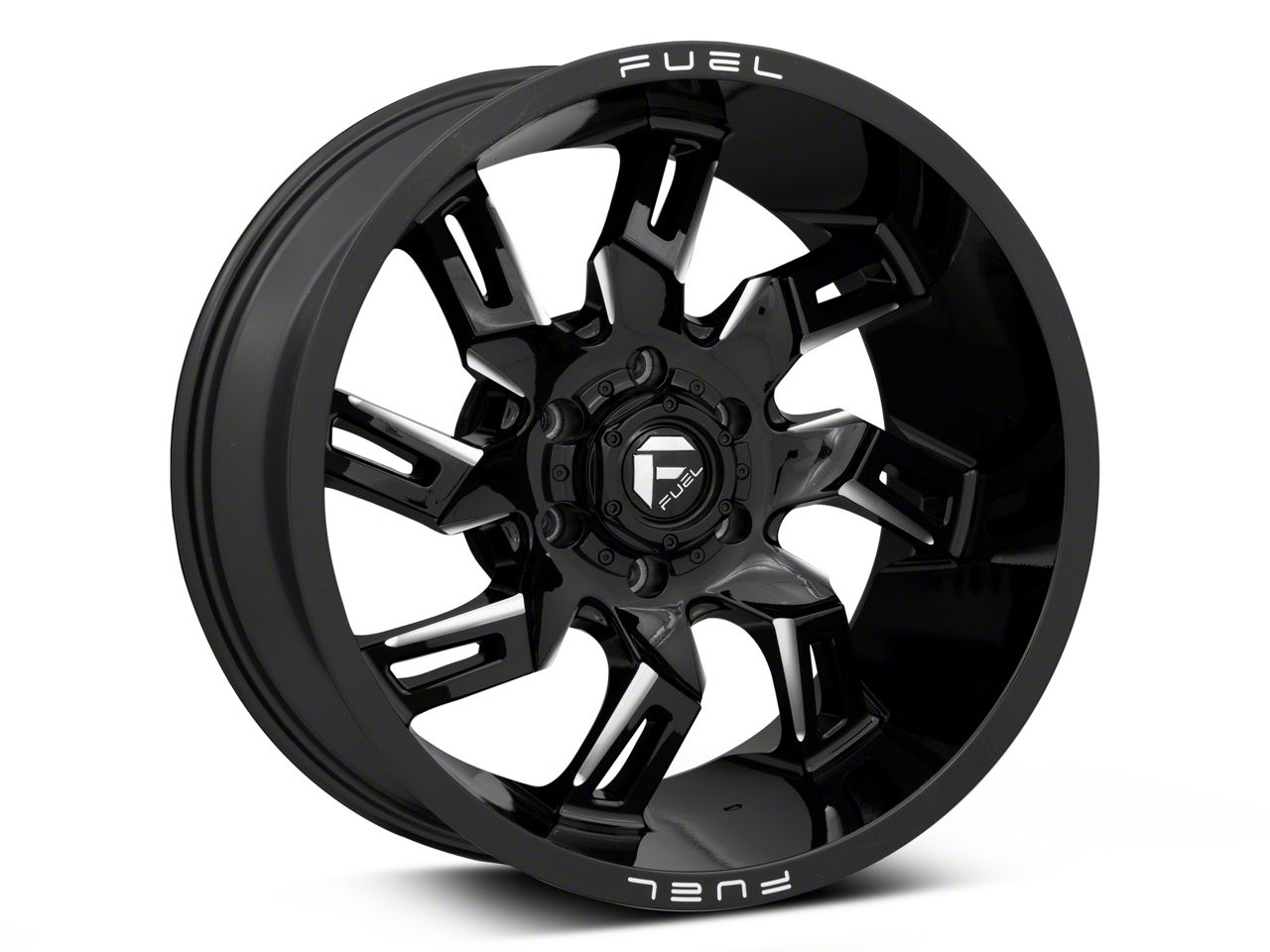 Fuel Wheels Tacoma Lockdown Gloss Black Milled 6-Lug Wheel; 20x10 ...