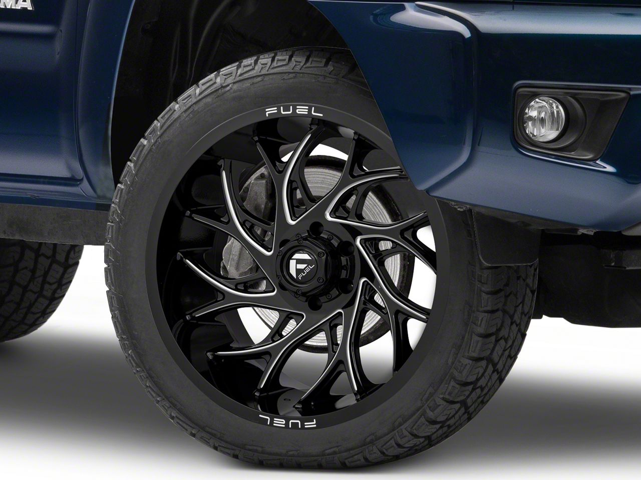 Fuel Wheels Tacoma Runner Gloss Black Milled 6-Lug Wheel; 22x10; -18mm ...