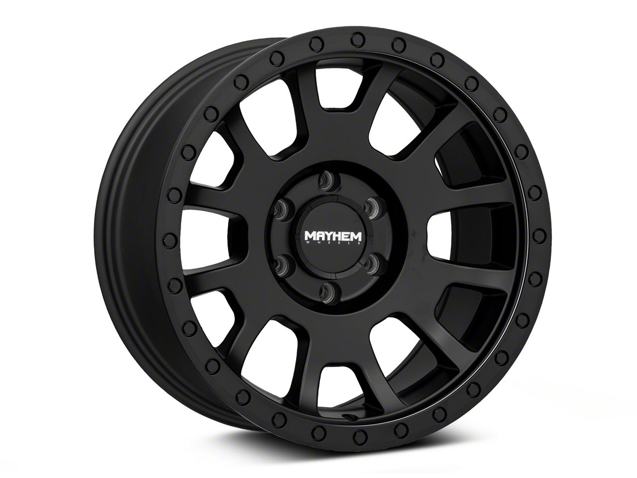 Mayhem Wheels Tacoma Scout Matte Black 6-Lug Wheel; 17x8.5; -5mm Offset ...