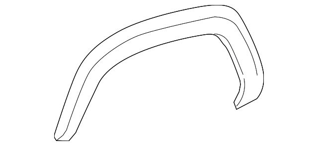 Toyota Tacoma TRD Off-Road/Pro Fender Flare; Rear Passenger Side 75873 ...