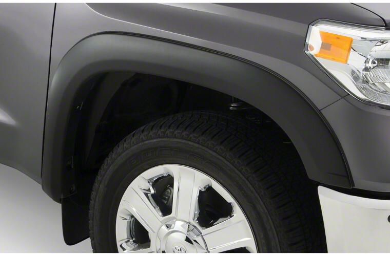 Bushwacker Tundra Extend-A-Fender Flares; Front and Rear; Matte Black ...