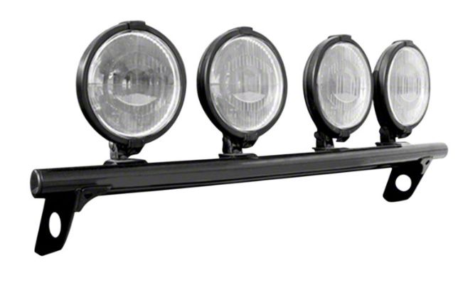 N-Fab Tundra Front Light Mount Bar; Gloss Black T144LB (14-21 Tundra)