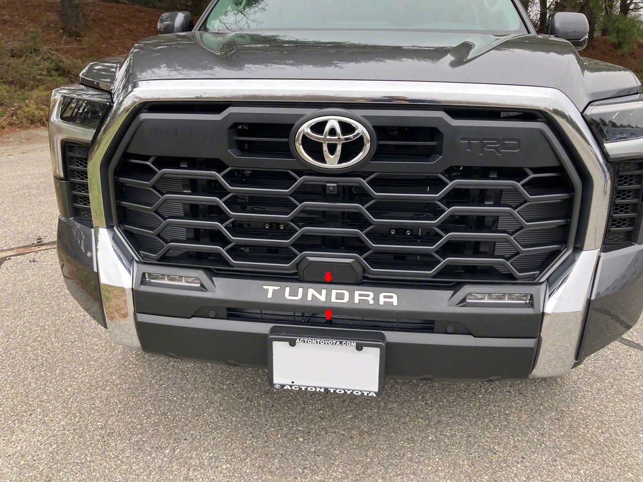 Tundra Front Bumper Letter Inserts; Stainless Steel (22-24 Tundra ...