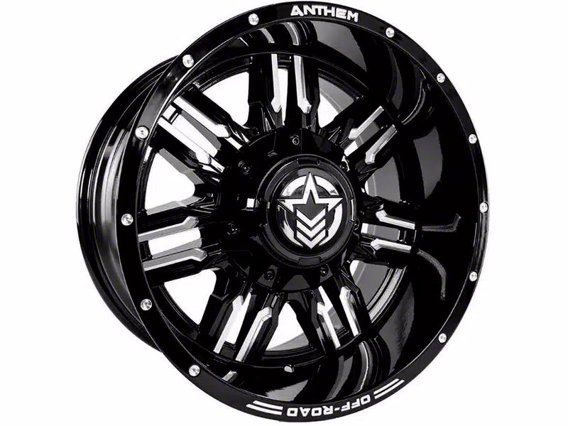 Anthem Off-Road Tundra Equalizer Gloss Black Milled 5-Lug Wheel; 20x10 ...