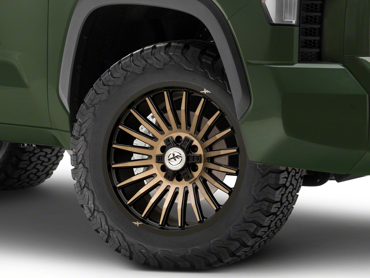 XF Offroad Tundra XF-231 Satin Black Machined with Bronze Double Dark ...