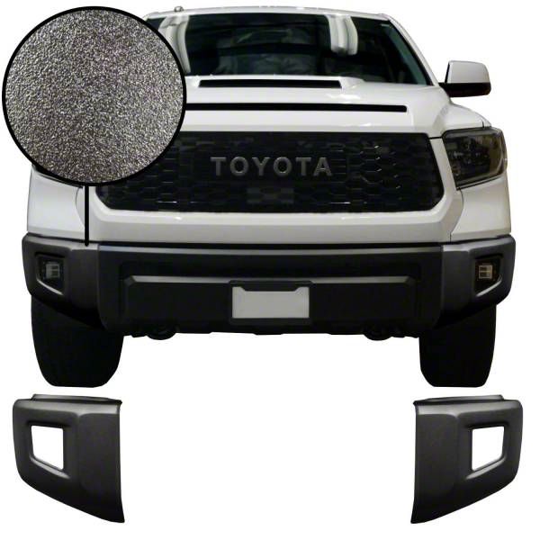 Tundra Front Bumper Cover; Pre-Drilled for Front Parking Sensors; Armor ...