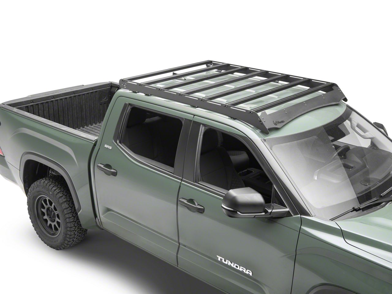Prinsu Tundra Roof Rack with 40-Inch LED Light Bar Cutout Wind ...