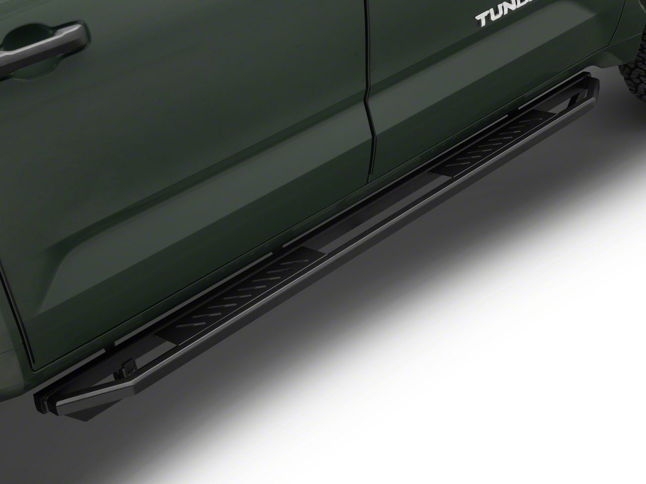 Tundra Rocker Armor Side Step Bars; Matte Black (22-23 Tundra CrewMax ...