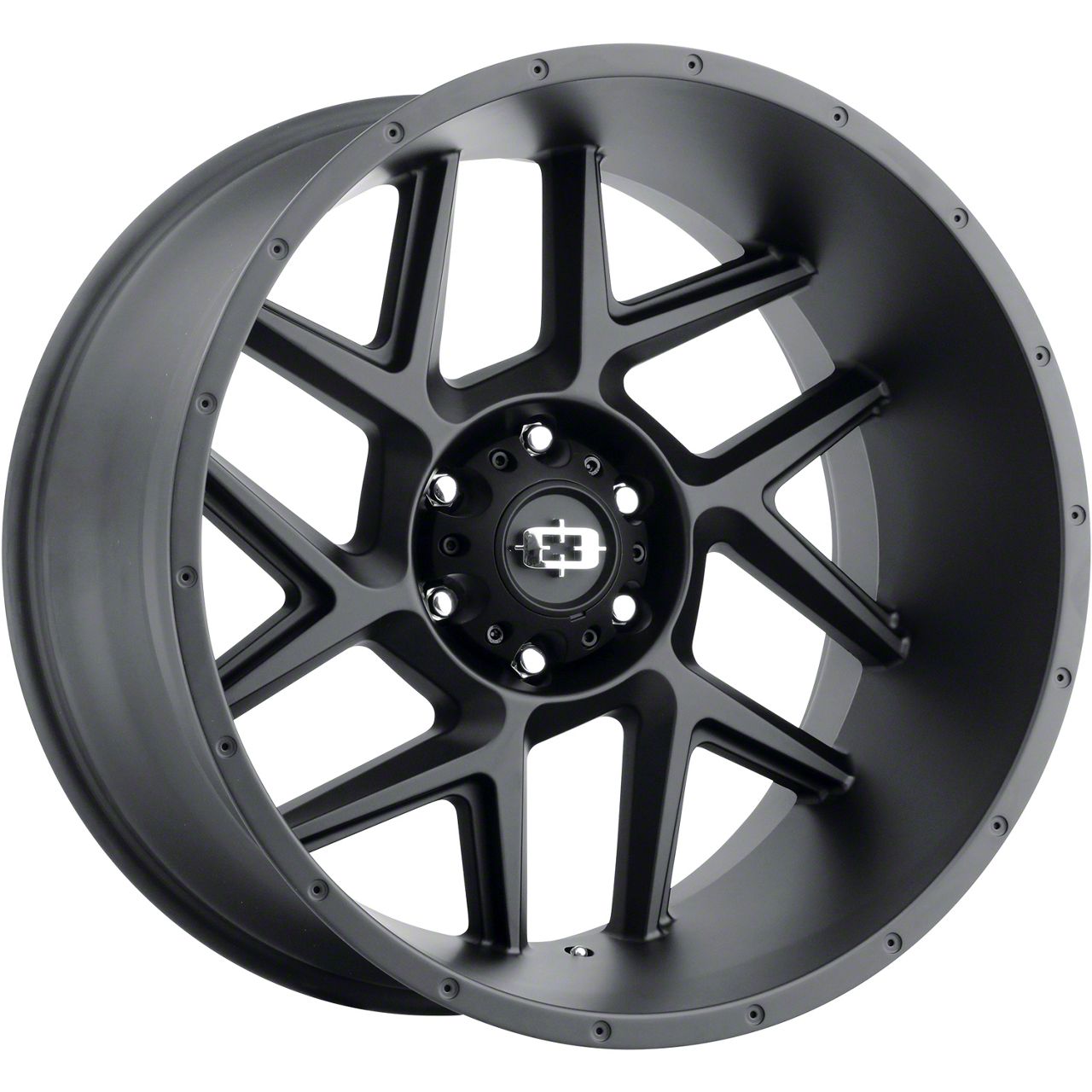Vision Off-Road Tundra 360 Vision Silver Satin Black 5-Lug Wheel; 20x9 ...