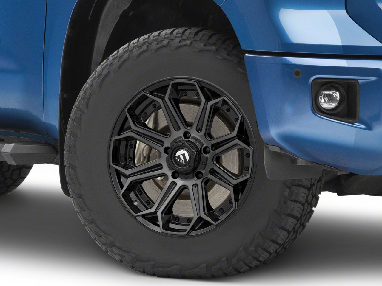 Fuel Wheels Tundra Siege Gloss Black Machined 5-Lug Wheel; 18x9; 1mm ...