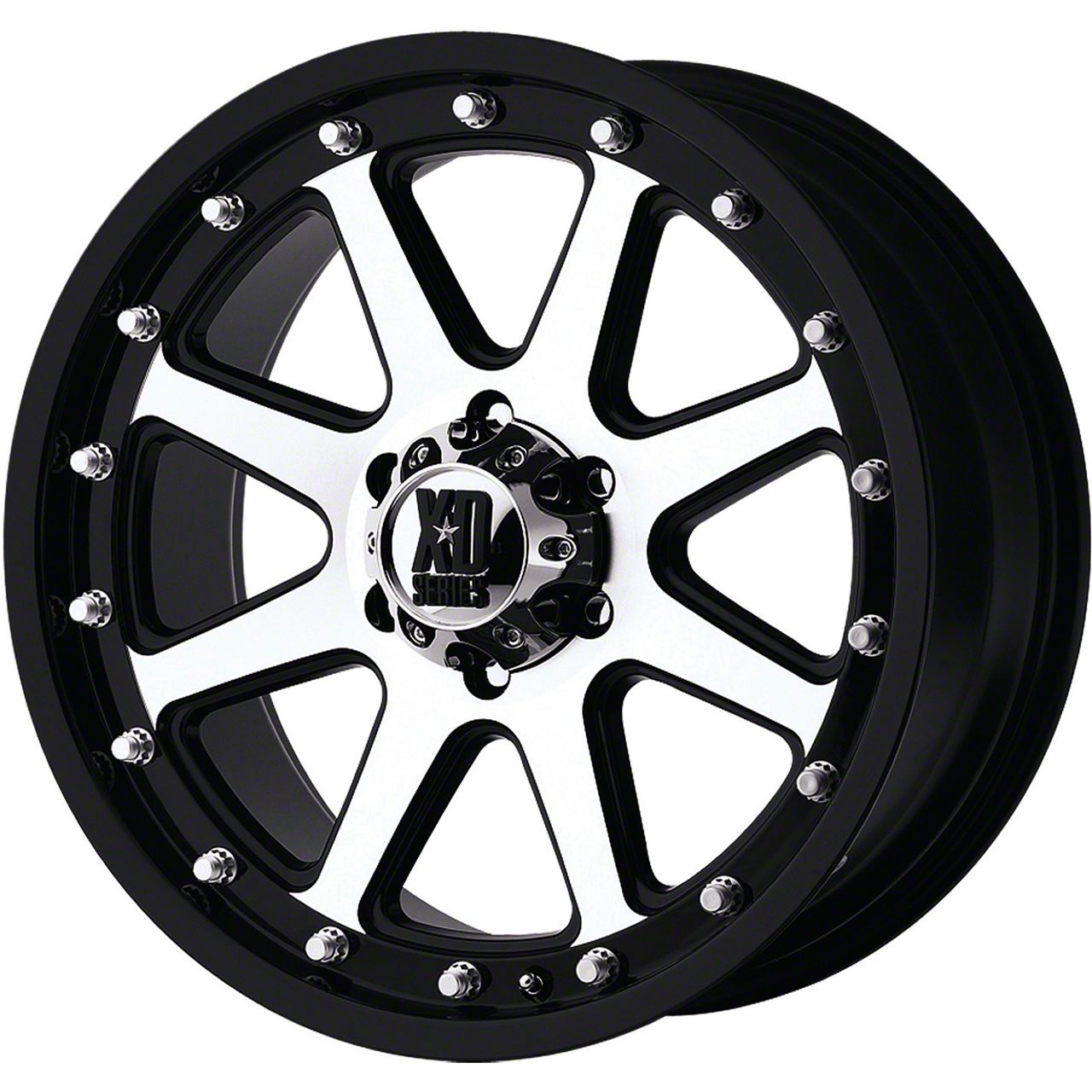 XD Tundra Addict Matte Black Machined 5-Lug Wheel; 20x9; 18mm Offset ...