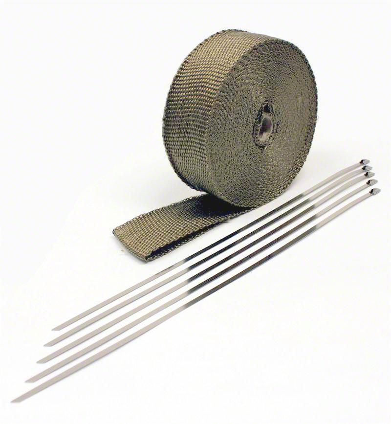 Prosport Challenger Titanium Header Wrap; 2-Inch x 50-Foot HEA-Wrap Kit ...