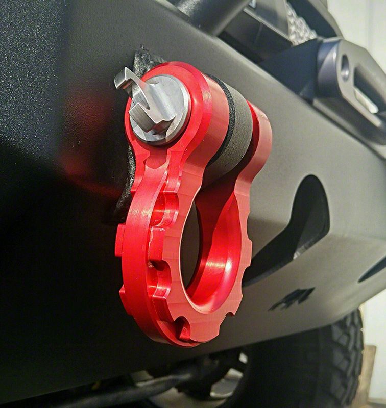 American Trail Products Bronco Billet D-Ring Shackles; Red 96000001R ...