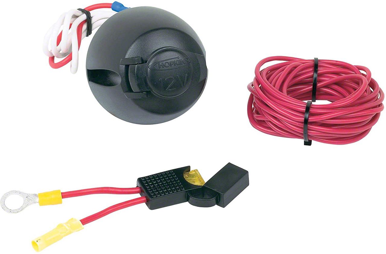 Bronco 12V Power Socket with Power Wire - Free Shipping