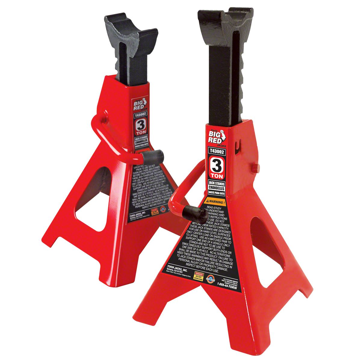 Tacoma Big Red Jack Stands; 3-Ton Capacity