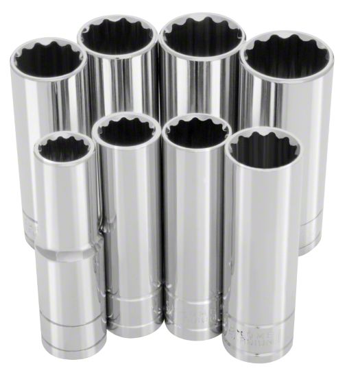 Toyota 4-Runner 1/2-Inch Drive 12-Point SAE Socket Set; 8-Piece Set ...