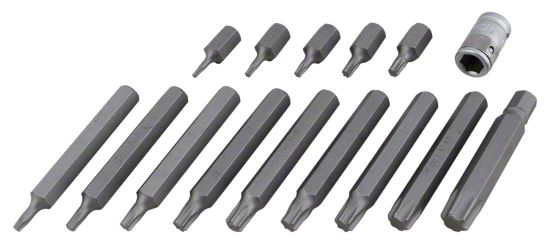 Jeep Wrangler 3/8-Inch Drive Torx Bit Socket Set; 15-Piece Set