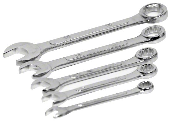 Jeep Wrangler Combination Metric Wrench Set; 5-Piece Set