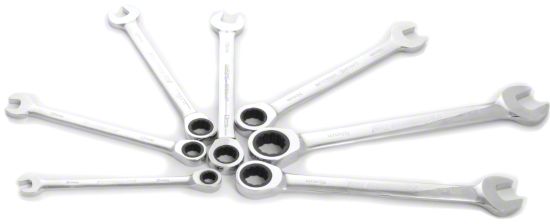 Jeep Wrangler Metric Ratcheting Wrench Set; 7-Piece Set